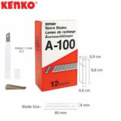 Jual Isi Cutter Kecil Kenko A100/Refill Spare Blade/Kater A-100/Mata Pisau - Kab. Tangerang ...