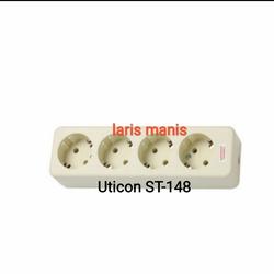 Jual UTICON STOP KONTAK ARDE 4 LUBANG ST-148 2P ST148 LOBANG ORIGINAL ...