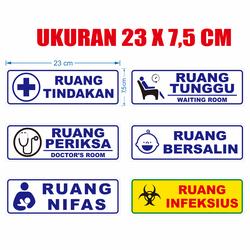 Jual Stiker Rambu Ruang Tunggu Pasien - Jakarta Barat - eL_fitstore ...