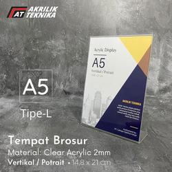 Jual Tempat Brosur / Tent Holder / Tent Card Akrilik Display A5 ...