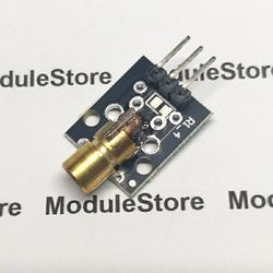 Jual Laser Sensor Module 650nm Red Dot Diode Copper Head Arduino - Kab ...