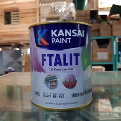 Jual Cat Ftalit Kansai Paint (1 Kg) - Cat Minyak Untuk Kayu dan Besi (Gloss - Putih - Kota ...