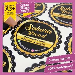 Jual Stiker label Print dan cut untuk makanan dan minuman anti air ...