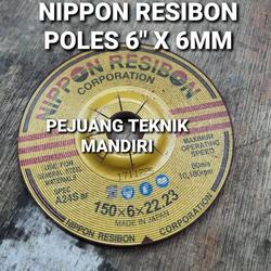 Jual NIPPON RESIBON 4 INCI X 6 MM - NIPON RESIBON BATU GERINDA POLES ...