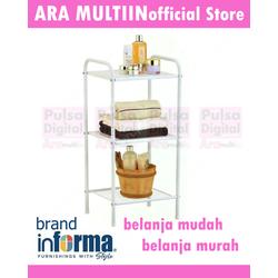 Promo Informa - Darren Bangku Rak Sepatu 3 Tingkat - Putih Cicil 0% 3x ...