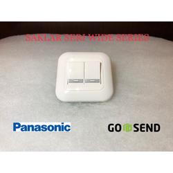 Jual Panasonic Saklar Seri Double 2 Gang WEJ5531 Wide Series - Jakarta ...