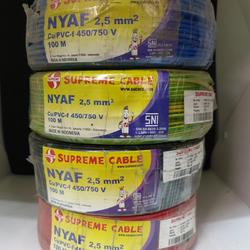 Jual Kabel NYAF 2.5 mm Hitam Supreme NYAF 1 x 2.5 mm per Roll 100 meter - Kota Surabaya - Jagoan ...