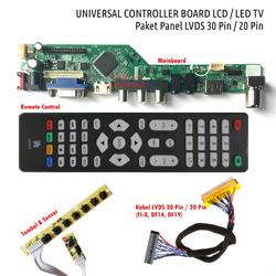 Jual Universal board LED / LCD TV MONITOR PAKET KOMPLIT UNTUK PANEL LED ...