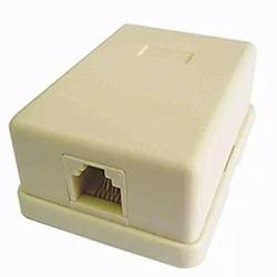 Jual ROSET TELEPON 1 HOLE Roset Terminal 1 Lubang / Satu Cabang RJ11 ...
