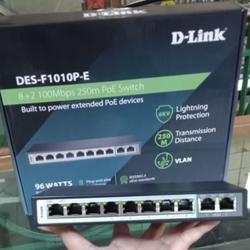 Jual D-LINK DGS-F1010P-E 10-Port 1000Mbps Switch 8 PoE Ports and 2 ...