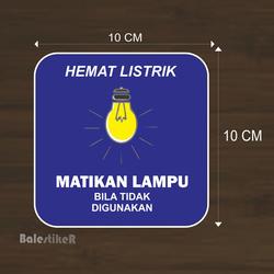 Jual Sticker Matikan Lampu / Sticker Hemat Listrik / stiker hemat ...