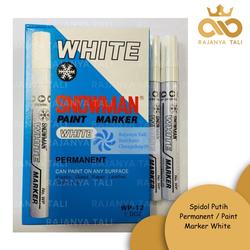 Jual spidol snowman paint marker white permanent putih/satuan/original ...