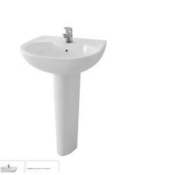 Jual Wastafel Kaki TOTO LW 241 CJ / LW 242 HFJ White Complete Set ...
