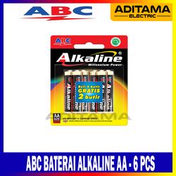 Jual BATERAI ABC ALKALINE AA/A2- 6Pcs | BATTERY ABC ALKALINE AA-6Pcs ...
