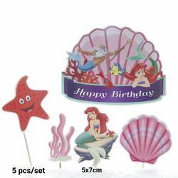Jual CCM18 Cake Topper Kertas Mermaid Satwa Laut Ekor Duyung Coral Shell - Jakarta Utara ...