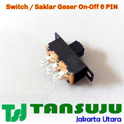 Jual Kecil Switch Saklar Geser On Off 6 PIN Kaki SLIDE Toggle tombol ...