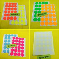 Jual Kertas Label Bulat Sticker 8 mm VISION Stiker Warna Warni ...