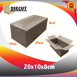 Jual 20x10x8 cm kardus box karton kotak packing packaging POLOS SHEET ...