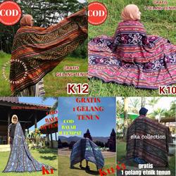 Jual Kain Tenun Ikat Tanimbar (Merah _ 147 x 68 cm) - Kab. Tangerang ...