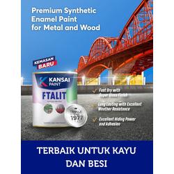 Jual KANSAI Ftalit Cat Besi & Kayu Gloss 1 Kg / Lucky Green 115-158 - Kota Bekasi - Warna Idaman ...