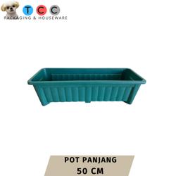 Jual Pot Panjang 50cm Hitam Plastik Bunga Tanaman Hias Persegi 50 cm 55 ...