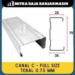 Jual BAJA RINGAN CANAL C JLSTEEL C75 tebal 0.75 MM FULL 6 METER - Kab ...
