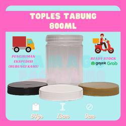Jual Toples Tabung Cylinder 800 ml - Toples Jar Plastik 800 ml / 800ml ...