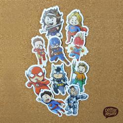 Jual Sticker Pack Logo Superhero Marvel Avengers DC Stiker Aesthetic ...