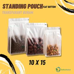 Jual Standing Pouch Ziplock Flat Bottom-Doff Transparan-Bening semua ...
