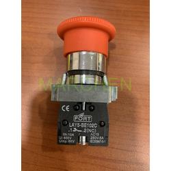 Jual Emergency Stop Push Button Lock 22mm 1NC (LAY5-BS542)+Name Plate ...