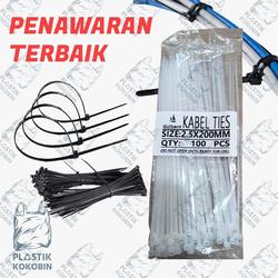Jual Kabel Ties 15cm (150mm) PROMO TERMURAH Cabel Tie Putih Dan Hitam ...