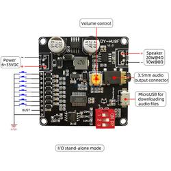 Jual 10W/20W Voice Playback Amplifier Module MP3 Music Player for ...
