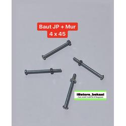 Jual Baut JP M4 x 10 + Mur + Ring Set Hitam | Baut JP Hitam M4 Set - Kota Cilegon - aNursyam ...