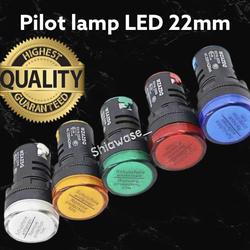 Jual TOMBOL LAMPU PILOT LAMP LED 22MM PLUS LABEL NAMA PANEL BOX RST ...