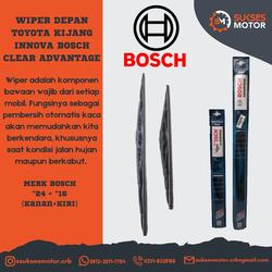 Promo Bosch Sepasang Wiper Frameless New Clear Toyota Kijang Innova 24