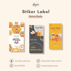 Jual Cetak Stiker Label Kemasan MADU - Stiker Botol Packaging Madu ...
