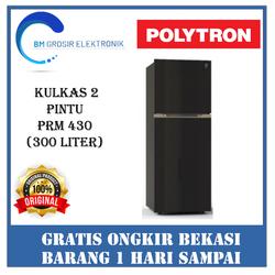 Jual KULKAS POLYTRON PRM 430 LEMARI ES 2 PINTU TEMPERED GLASS - Kota ...