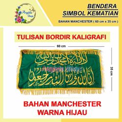 Jual Bendera Simbol Kematian Warna Hijau, Putih, Kuning Full Bordir ...