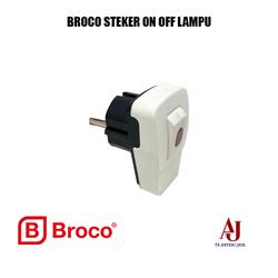 Jual Steker Lampu Broco 13311 / Steker + Switch ON OFF Broco Colokan ...