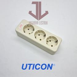 Jual TERMINAL LISTRIK Arde STOP KONTAK COLOKAN 3 LUBANG Saklar UTICON ST138 - Jakarta Pusat ...