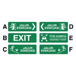 Jual Rambu Jalur Evakuasi - Exit 30cm x 15cm Acrylic - Kota Bandung - Tripma Sign | Tokopedia