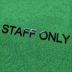 Jual sign system - staff only - penanda ruang staff - staff - wall sign ...
