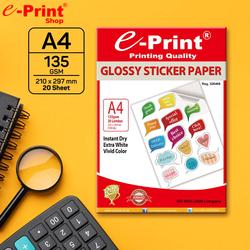 Jual Kertas Stiker Transparan Sticker Paper A4 by e-Print - Jakarta ...