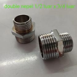 Jual double nepel 3/4 x 1/2 pvc /double drat luar / dobel nepel pvc ...