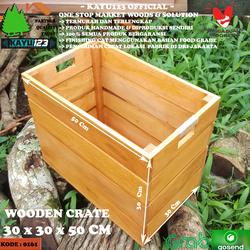 Jual Wooden Crate 20x40x40-50 CM peti kayu tempat penyimpanan storage ...