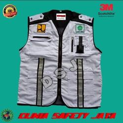 Jual Rompi Vest PUPR/Rompi Safety Proyek Bahan Taslan Warna Navy ...
