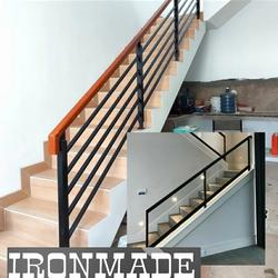 Jual Railing tangga minimalis klasik kombinasi kayu stainless besi ...