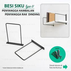 Jual Rak besi siku tempel dinding penyangga papan ambalan harga per ...