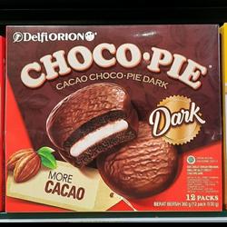 Jual Delfi Choco Pie Dark Cacao Choco Pie Dark Isi 6packs @30gram ...