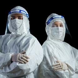 Jual APD CORONA / HAZMAT SUIT STANDAR MEDIS WATERPROOF - 1 SET LENGKAP ...